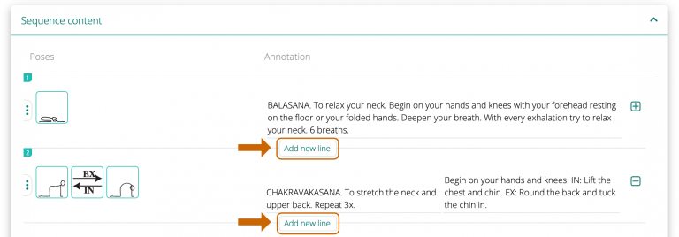 Add new line – Sequence Wiz Help