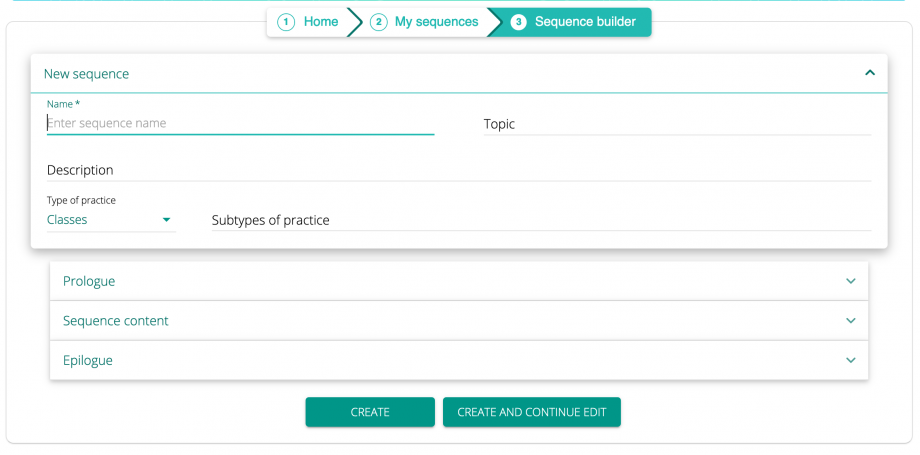 Create new sequence – Sequence Wiz Help