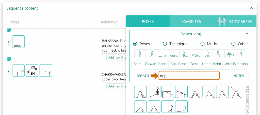 View and select poses – Sequence Wiz Help