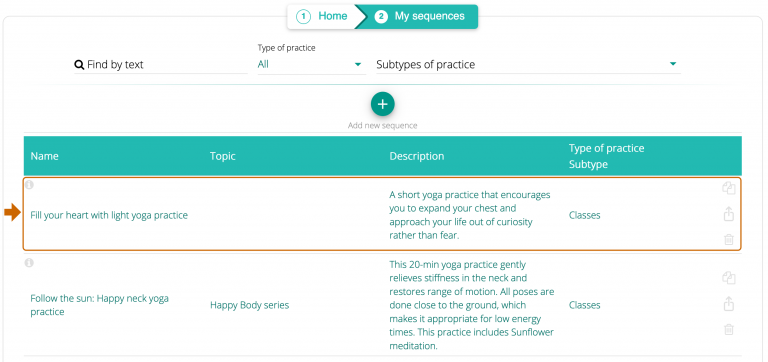 Modify Shared sequences – Sequence Wiz Help