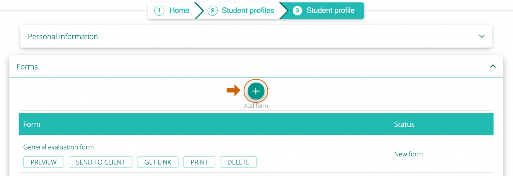 Add Form to Student Profile – Sequence Wiz Help