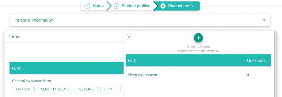 Add Form to Student Profile – Sequence Wiz Help