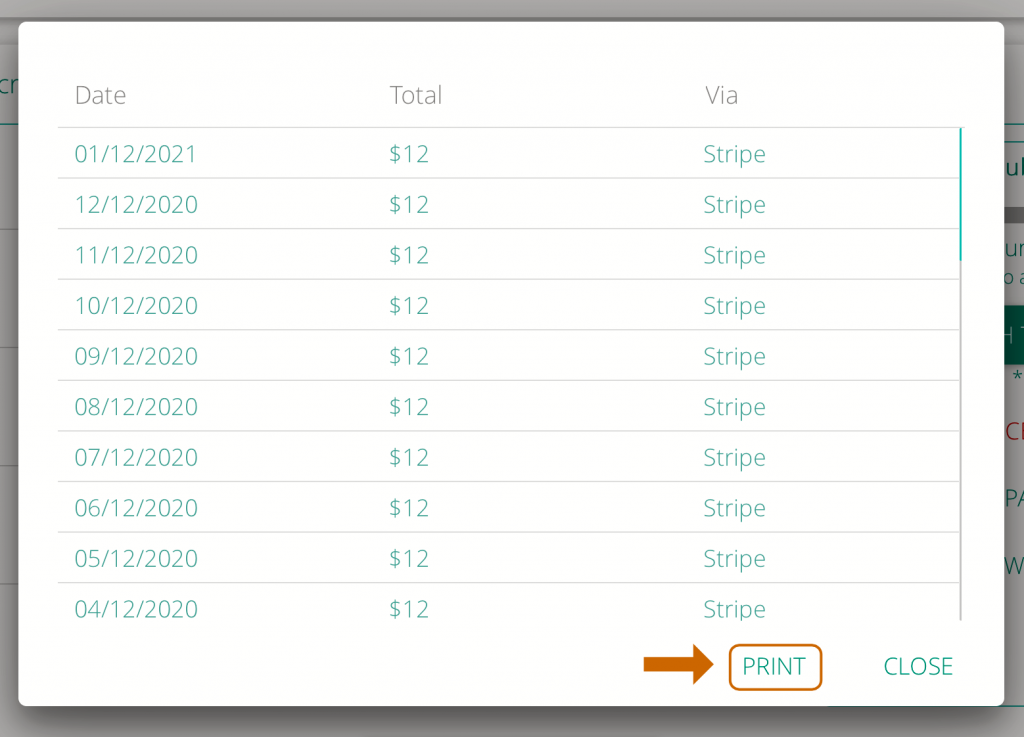 View and print billing history – Sequence Wiz Help