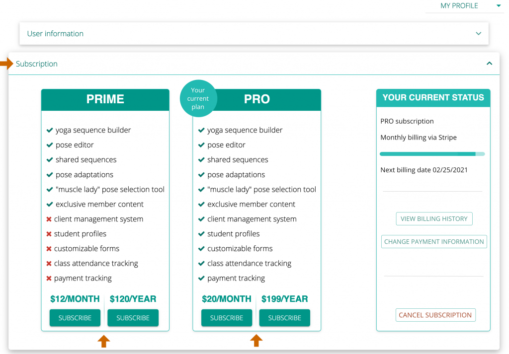 Switch between different subscriptions – Sequence Wiz Help