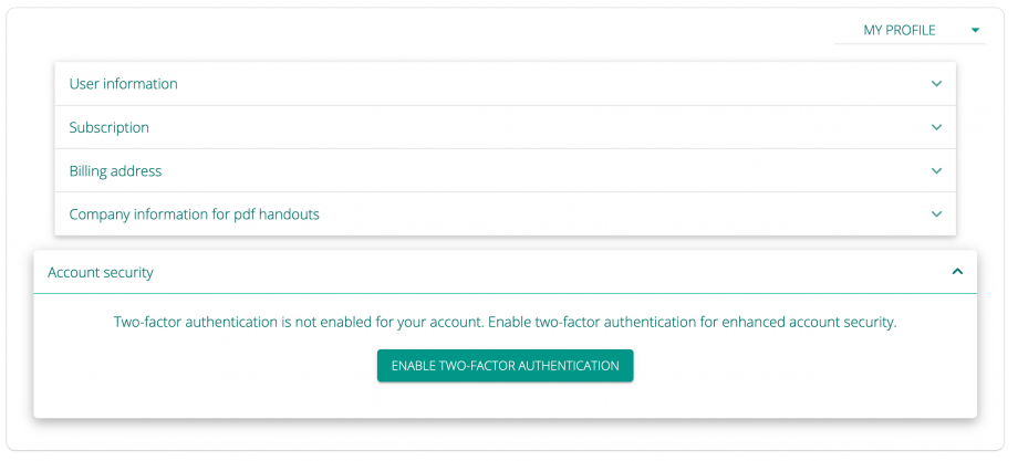 Add two-step authentication for security – Sequence Wiz Help